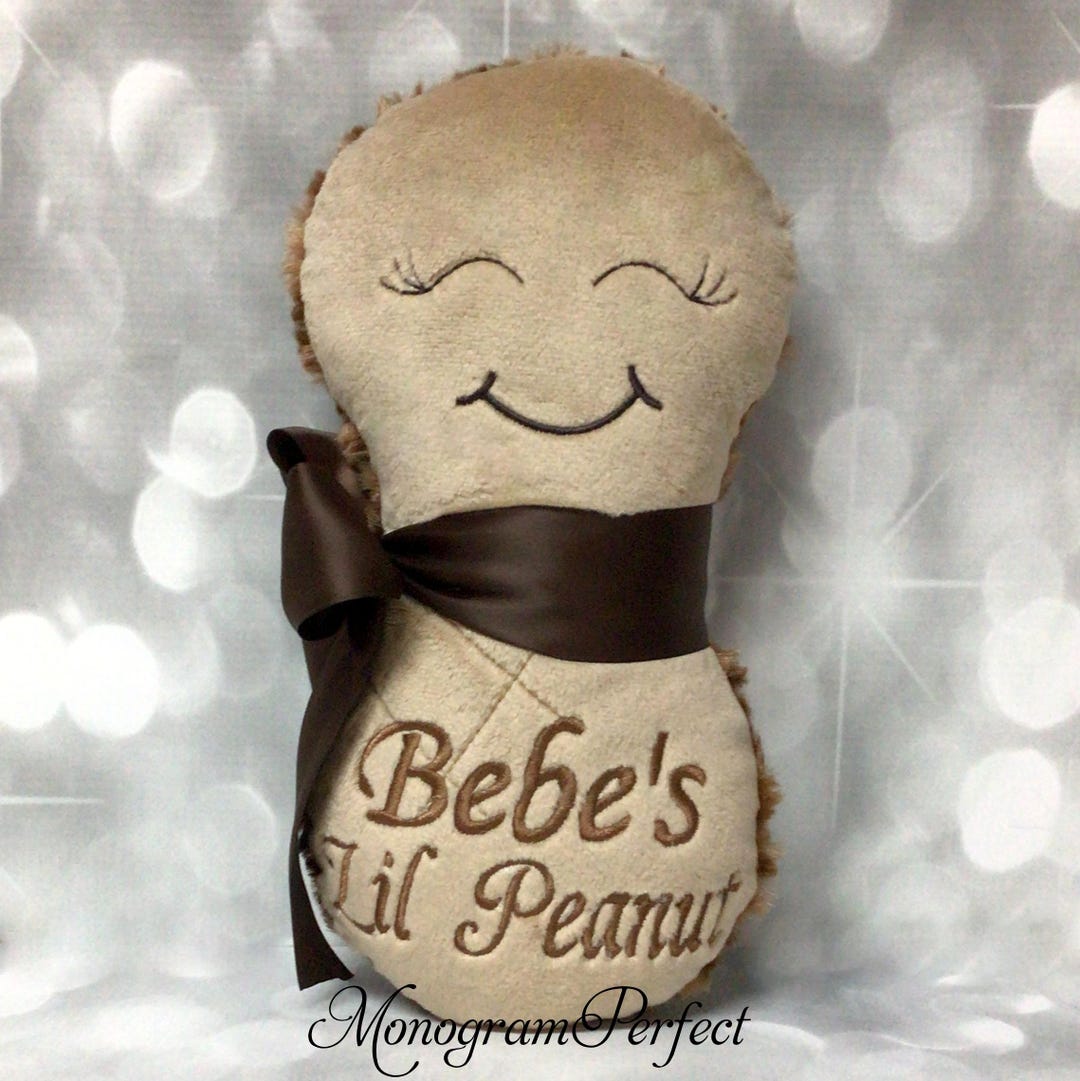 Bebe's Lil Peanut Brown/tan Plush Peanut Baby Soft Toy - Etsy