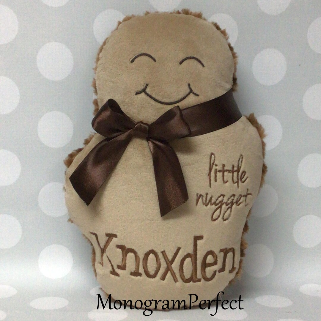 Personalized “little Nugget” Plush Stuffie – Custom Baby Name Gift ...