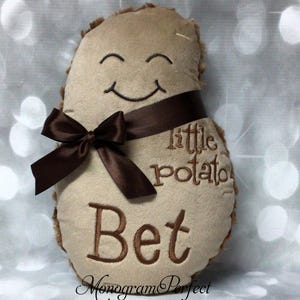 Personalized Brown/tan Plush Little Potato Stuffed Animal Baby Soft Toy ...