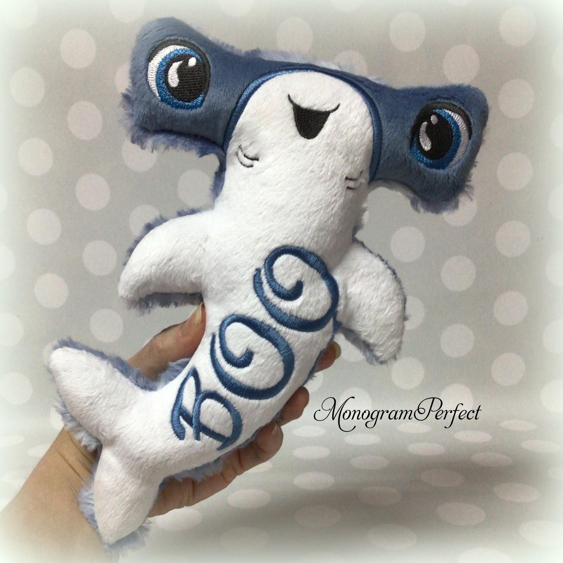 Personalized Plush Hammerhead Shark Stuffie Soft Toy - 11" X 7" - Etsy