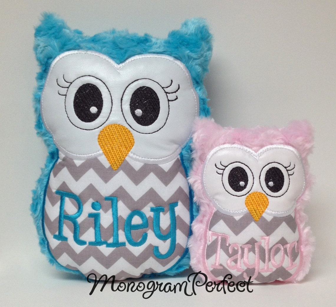 Big Sister, Little Sister or Big Brother/ Little Brother Owl Soft Toy ...