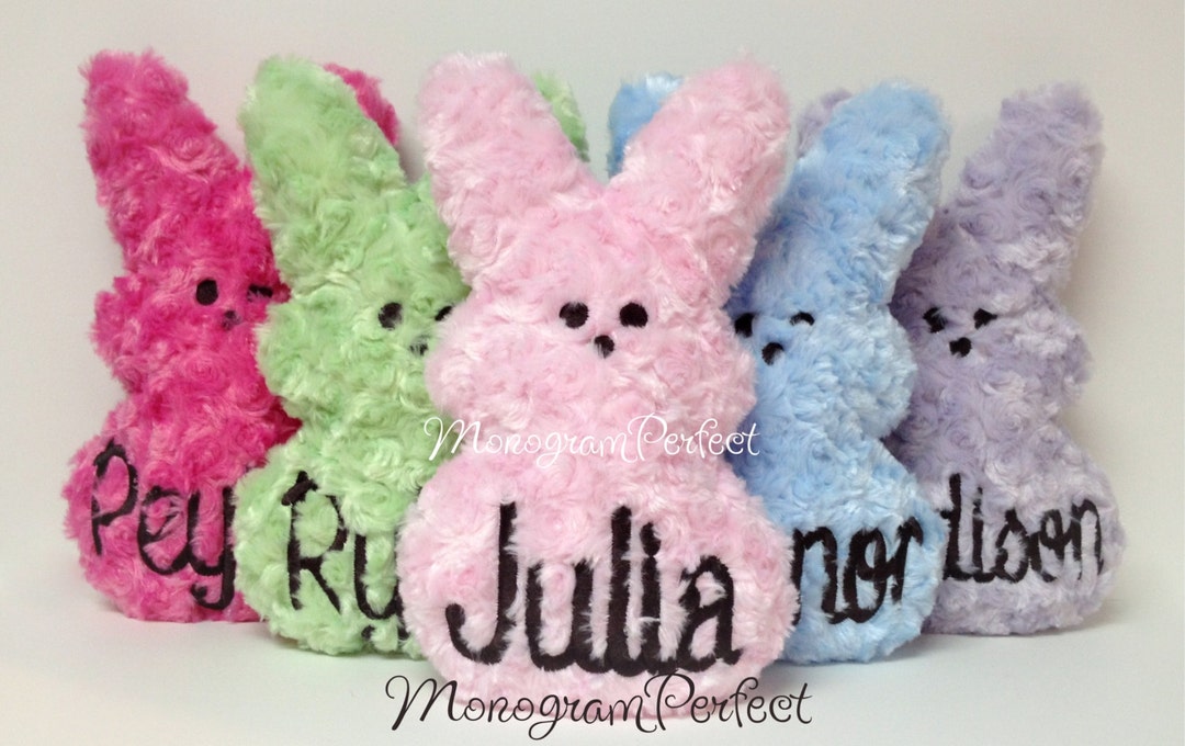 Large Personalized Fluffy Easter Marshmallow Bunny Soft Toy - Etsy