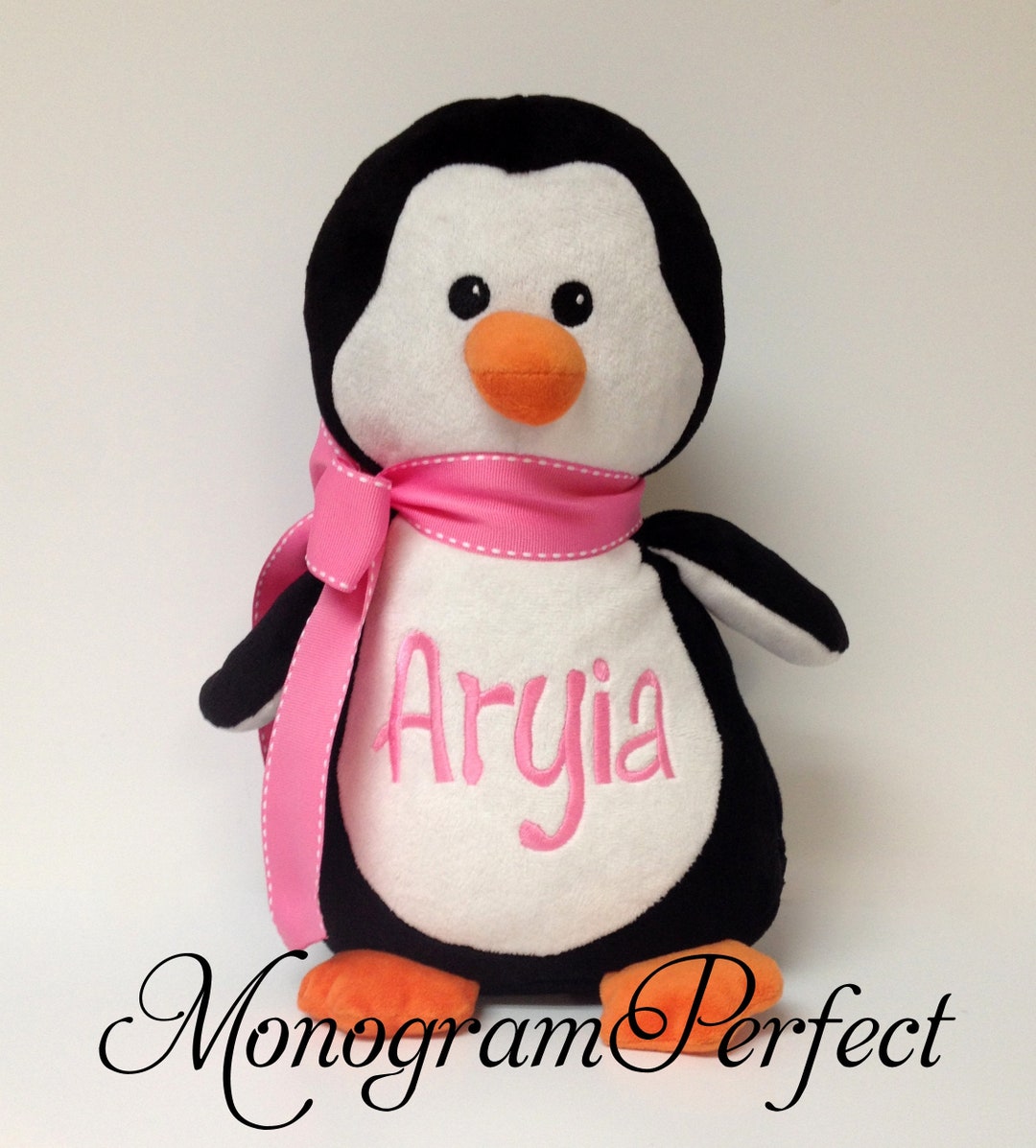 Personalized Plush Black Penguin Soft Toy - Etsy