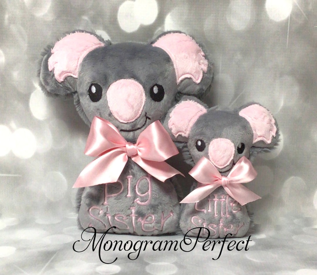Big Sister / Little Sister Koala Doll & Rattle Sibling Gift Set - Etsy