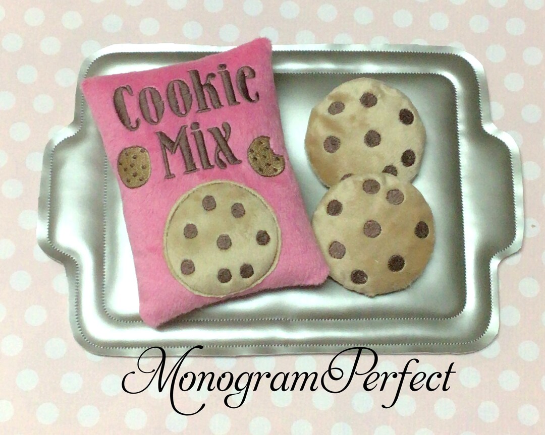 Cookie Mix Stuffie, Cookie Stuffies, and Tray Pretend Kitchen Play Food ...
