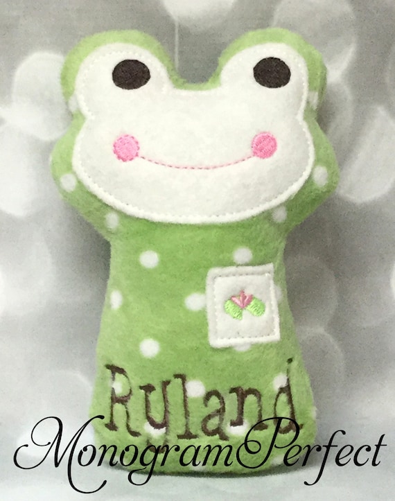 RYLAND Already Personalized Polka Dot Mini Frog Baby - Etsy