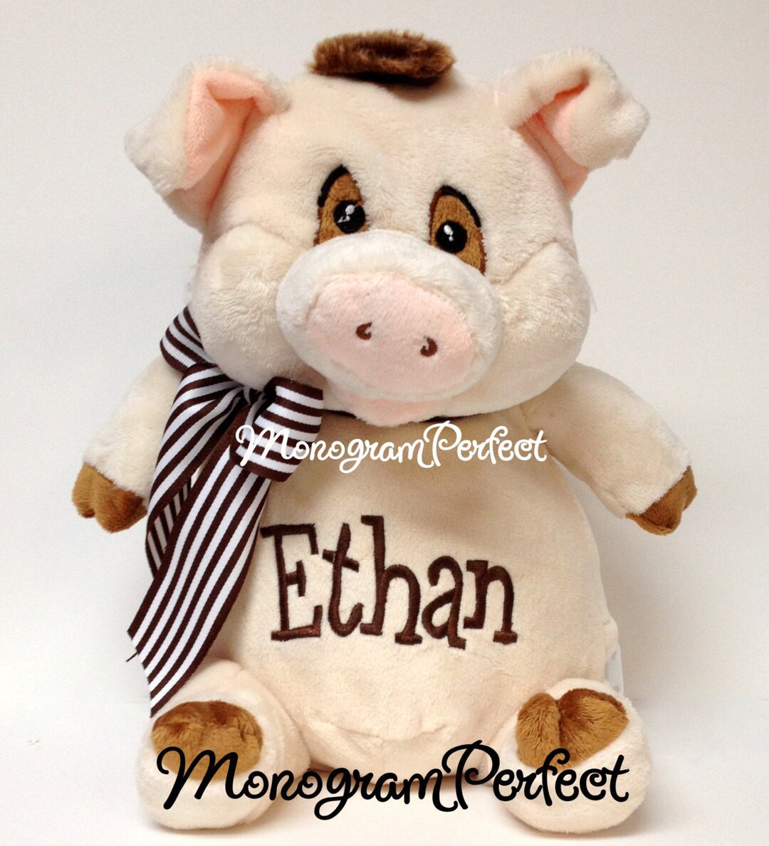 Personalized 14" Plush Pig Stuffed Animal - Etsy