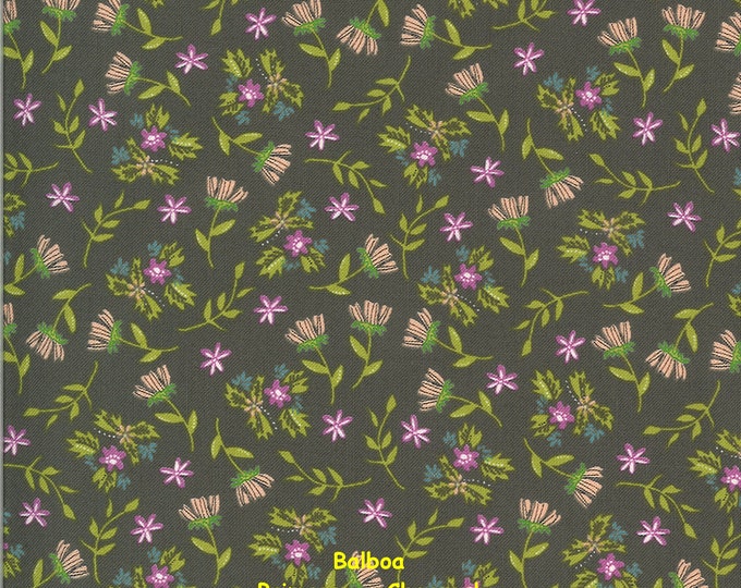 BALBOA - 37593-16 - Primrose - Charcoal - by Sherri & Chelsi for Moda ...