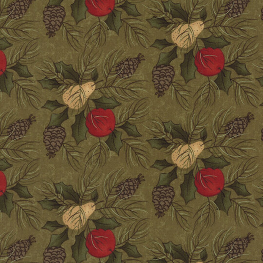 Pine Fresh - PINE (fresh Fruit) - 1/2 YARD - 17772-13 - Christmas ...
