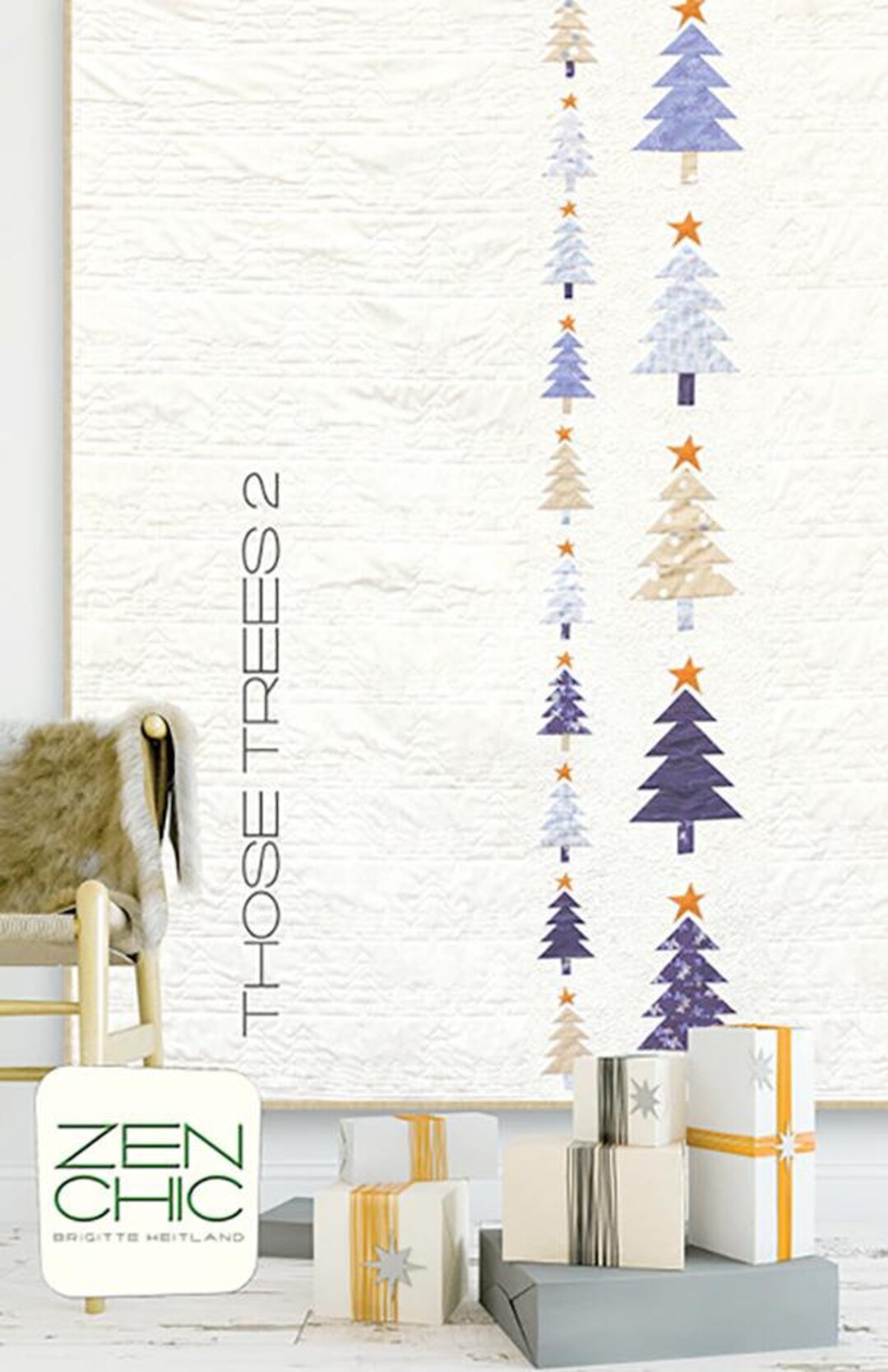 PATTERN: Those Trees 2 - #TT2QP - by Zen Chic - Throw Size - Lap Size ...