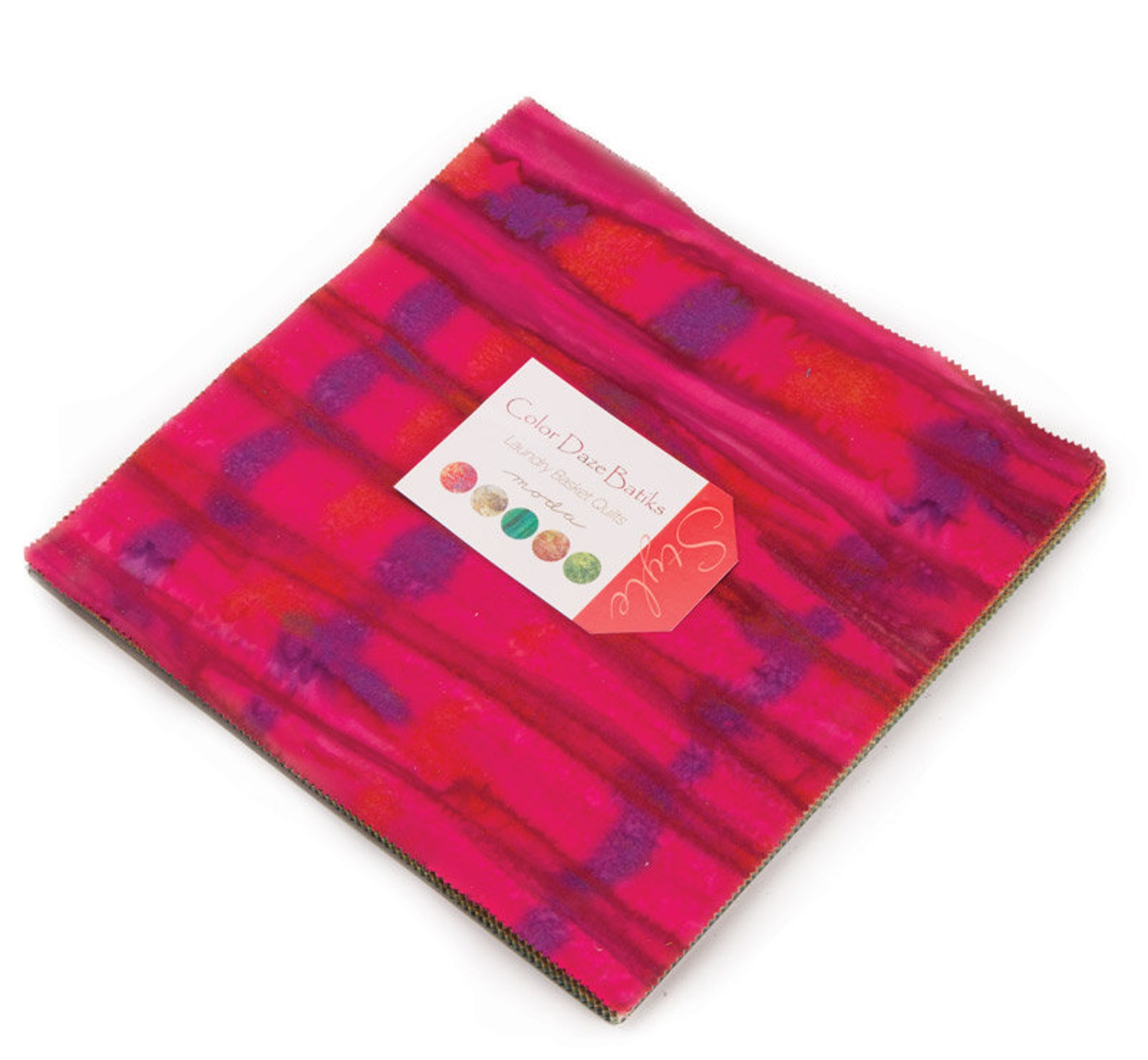 COLOR DAZE BATIKS - Charm Pack - by Laundry Basket Quilts for Moda ...