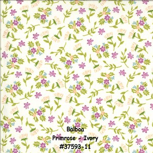 BALBOA 37593-16 Primrose Charcoal by Sherri & Chelsi for Moda Floral Prints Spring Summer blue ...