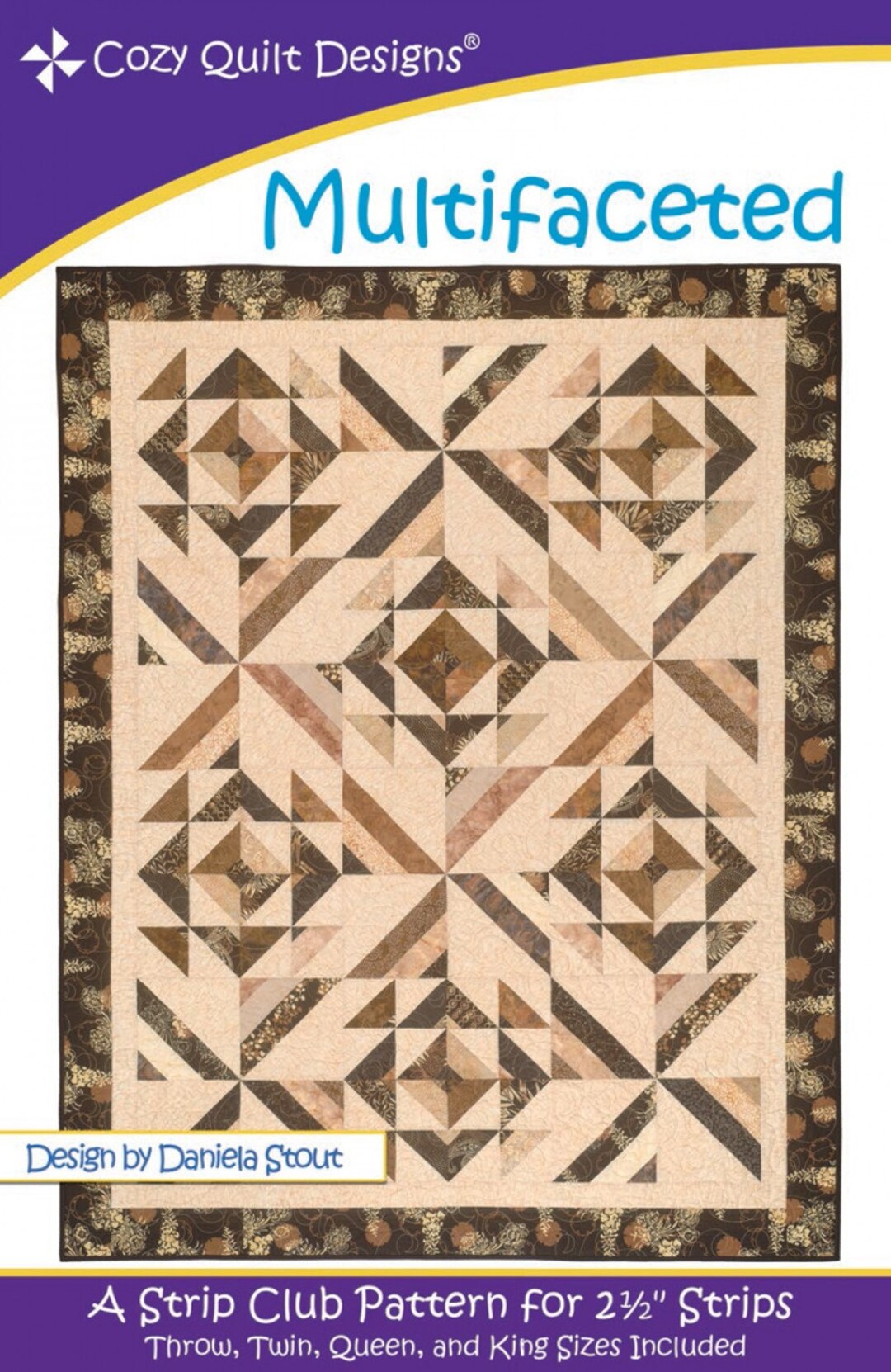 PATTERN: MULTIFACETED - Cozy Quilt Design - Strip Tube Ruler - #SRRMUL ...