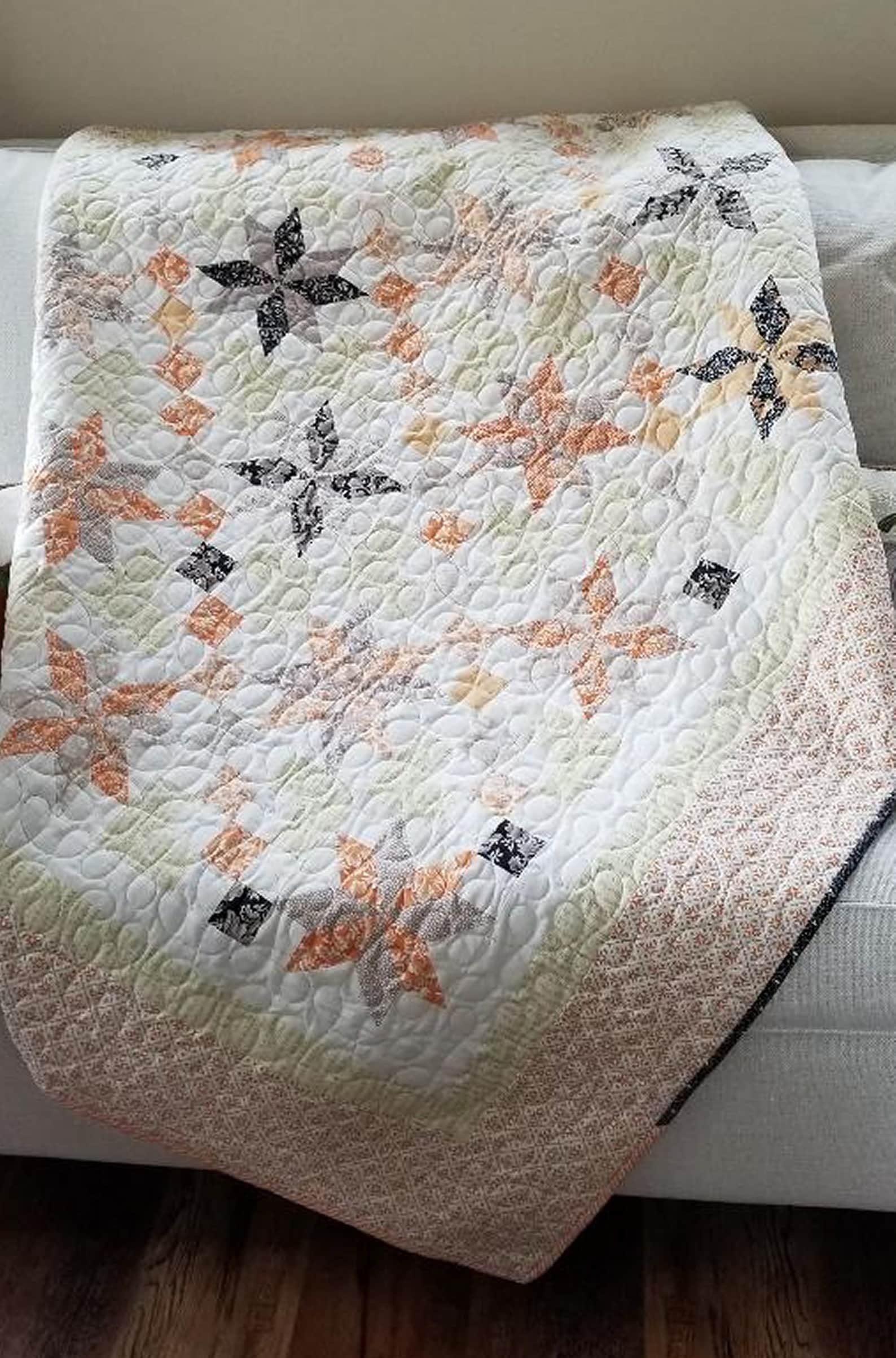 Lemoyne Magic Quilt KIT - Harvest Moon - Fig Tree - Cozy Quilt Design ...