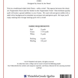 Pattern: Peppermint Twist by Thimblecreek Quilts 1804 - Etsy