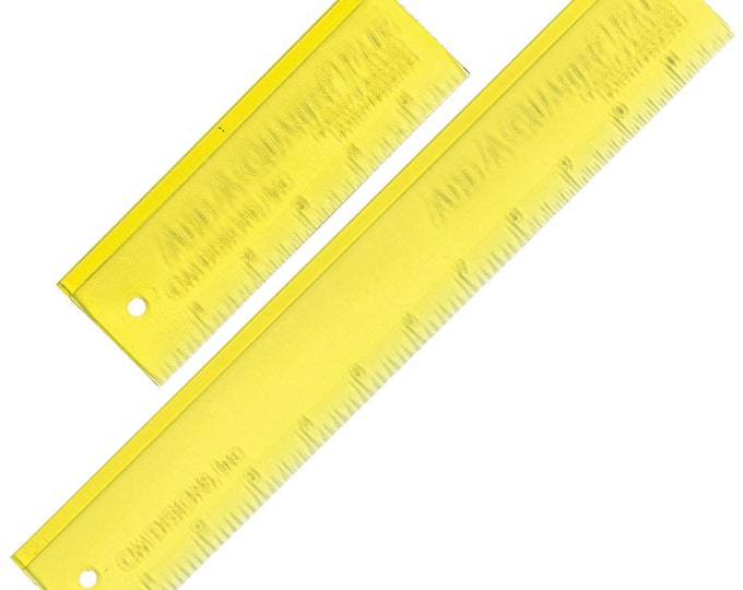NOTION: Add-a-quarter-plus Ruler Set Combo YELLOW 6 - Etsy