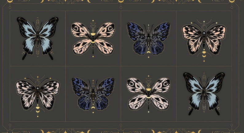 Ruby Star Society Tiger Fly Panel Metallic Mother | Etsy