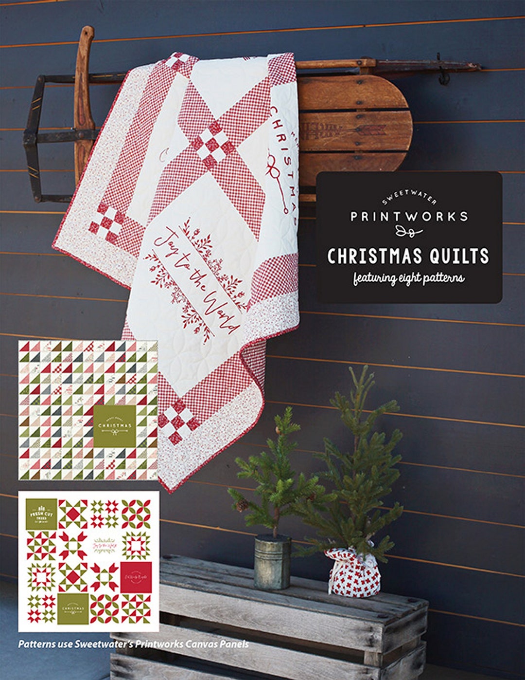 PATTERN: Printworks Christmas Quilts P289 Sweetwater Red Barn Christmas ...