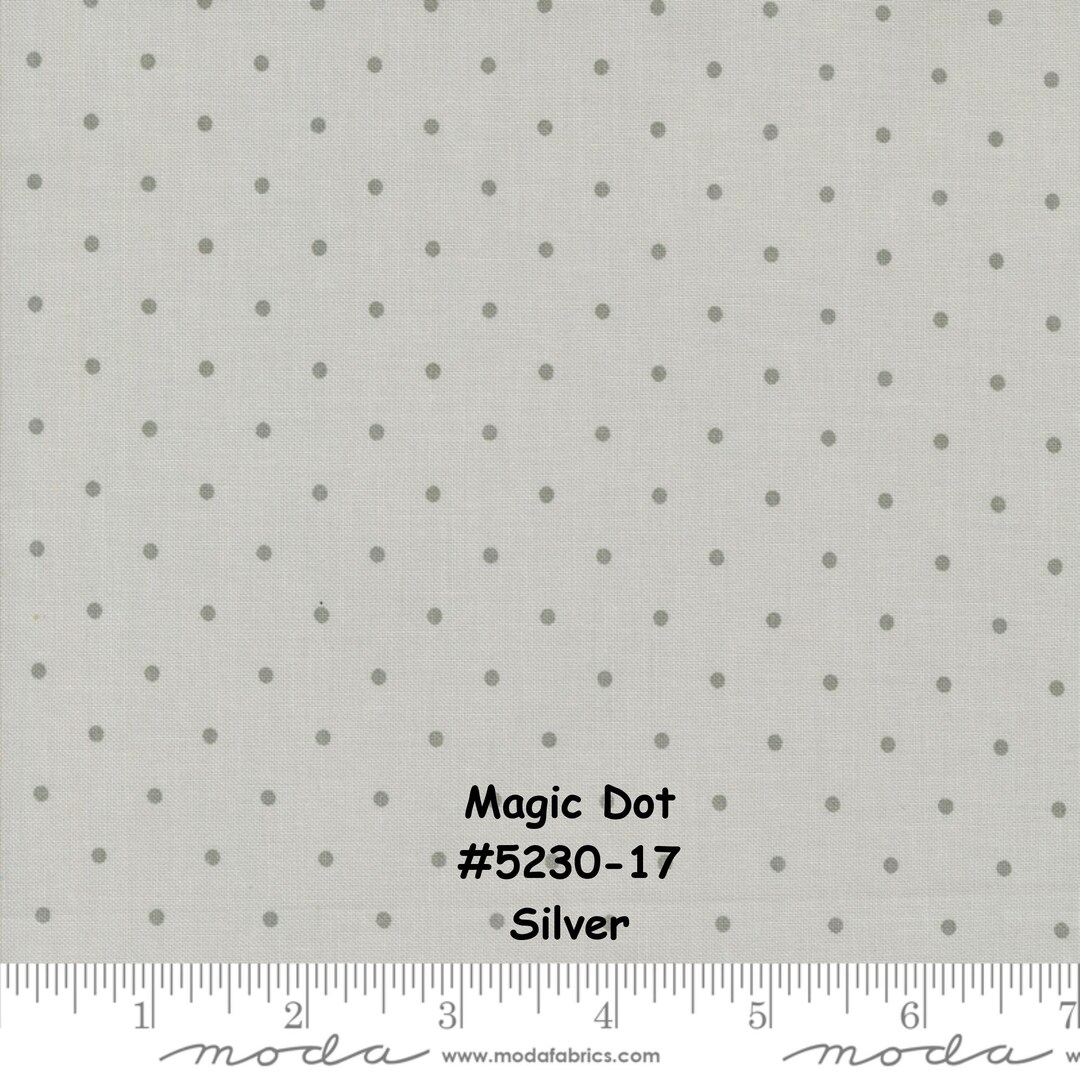MAGIC DOT - #5230-17 -SILVER - by Lella Boutique for Moda - Patriotic - Americana - Background ...