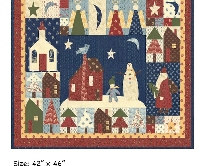 PATTERN: Over the River by Jan Patek JPQ2229 House Church Angels Santa ...