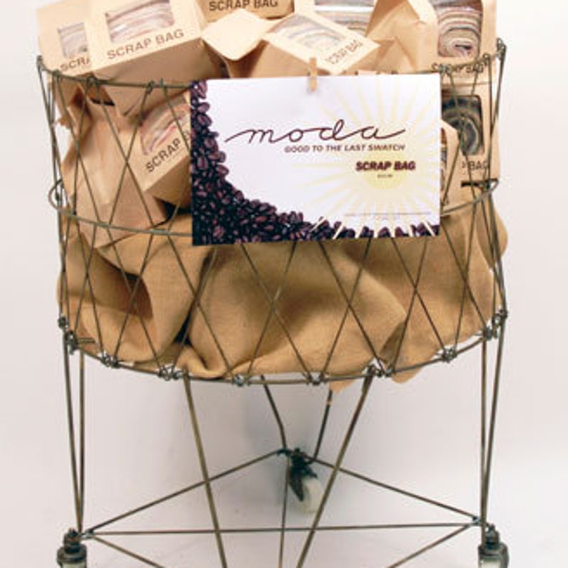 Fabric Scrap Bag - Etsy