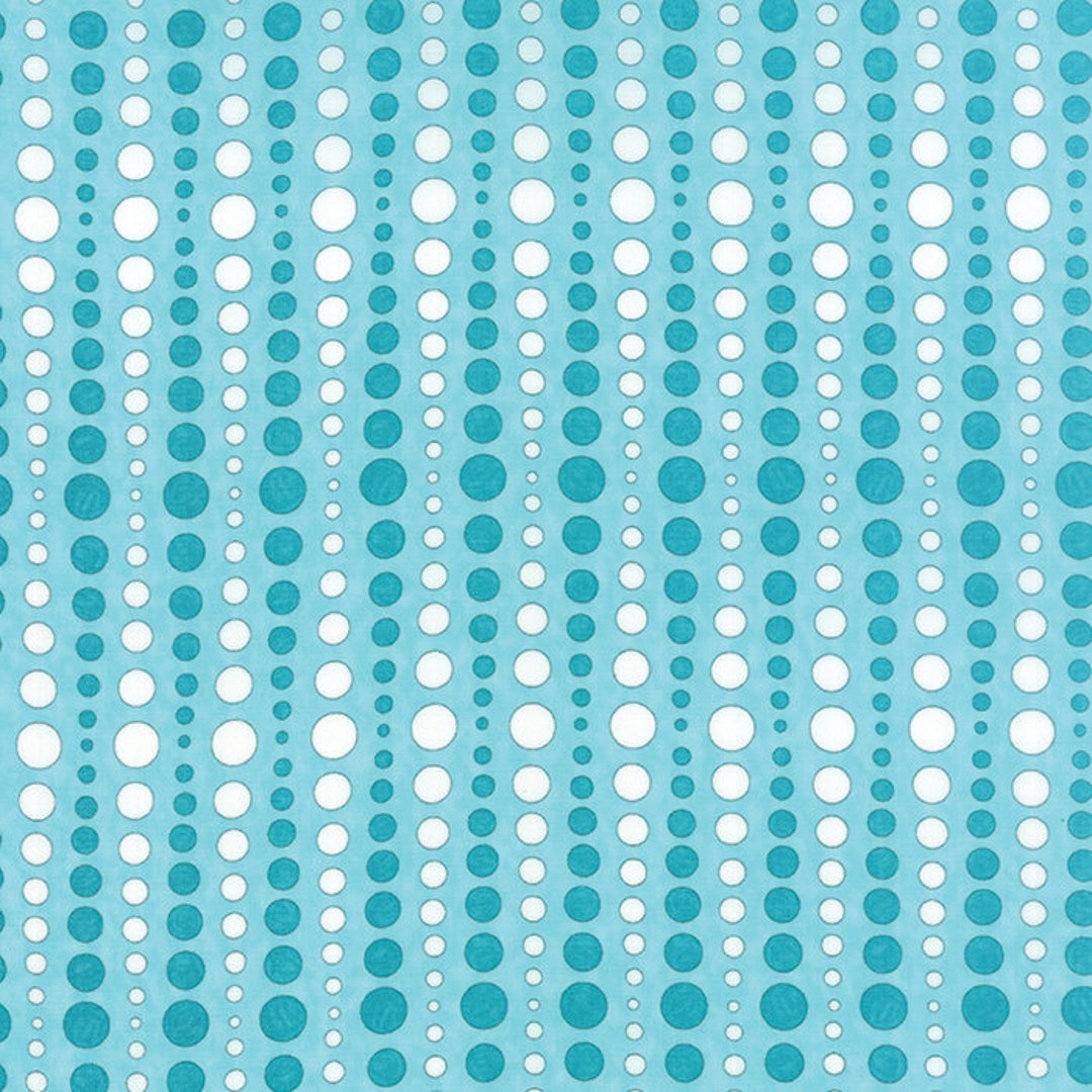 HUGABOO - Airplane Aqua - Dot to Dot Blue - One Half Yard - 19739-15 ...