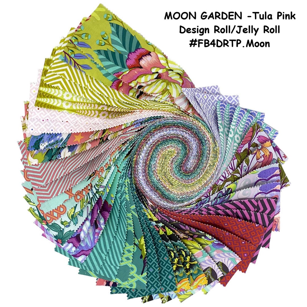 MOON GARDEN - Design Roll - FB4DRTP.MOON - Tula Pink - 2.5" Wide Strip ...