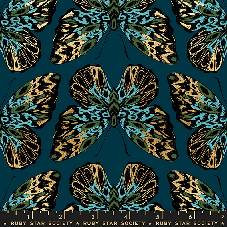 Ruby Star Society Tiger Fly Panel Metallic Mother | Etsy