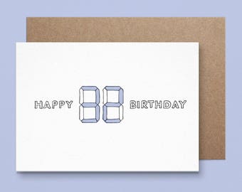 Math birthday card | Etsy