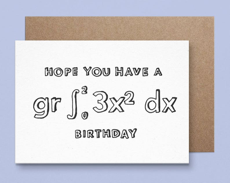 12 Pack Maths Birthday Card - Great Birthday - Etsy