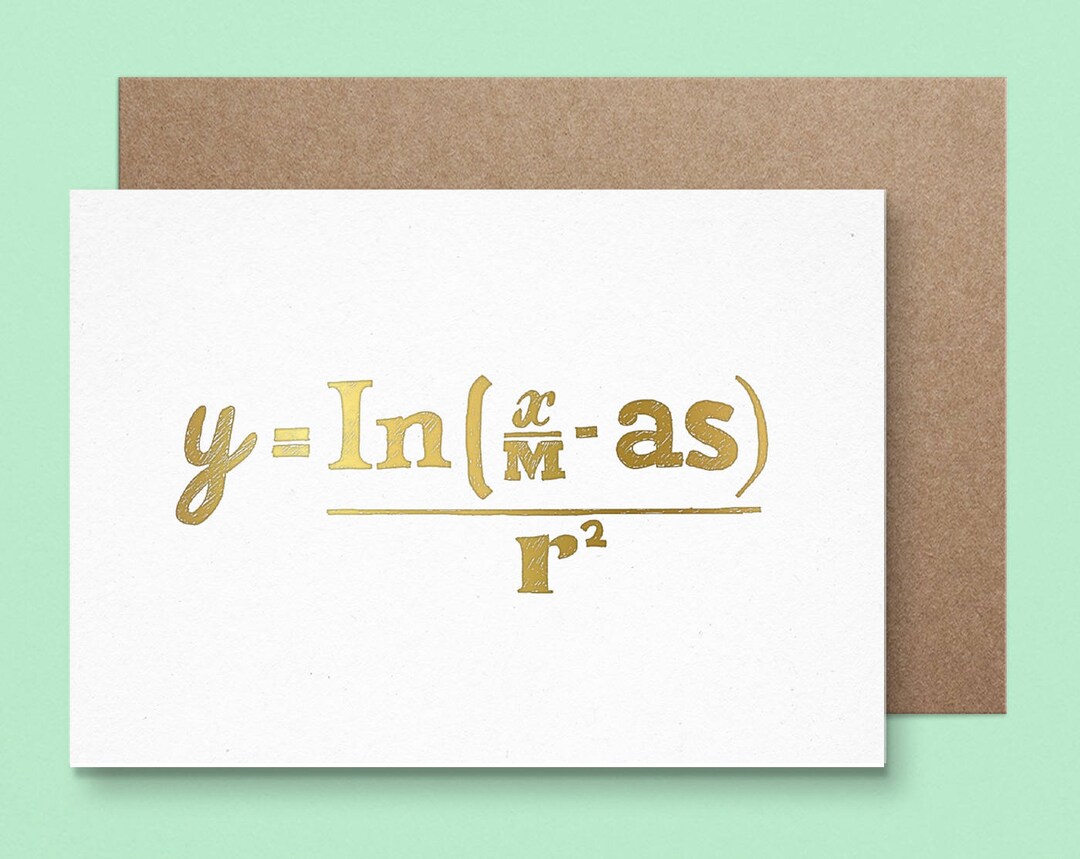 Maths Christmas Card - Etsy