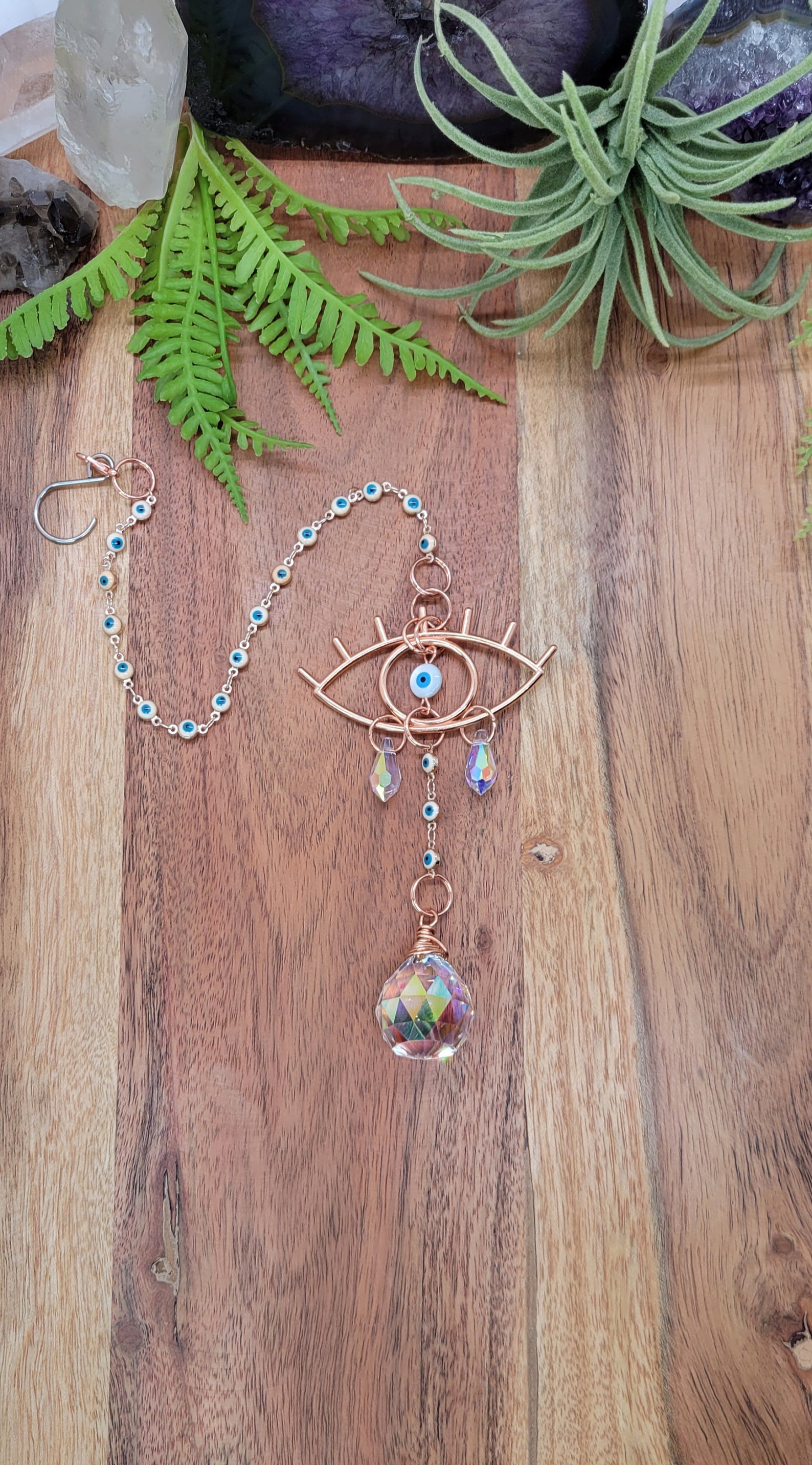 Evil Eye Rainbow Maker Evil Eye Car Charm Car Suncatchers - Etsy