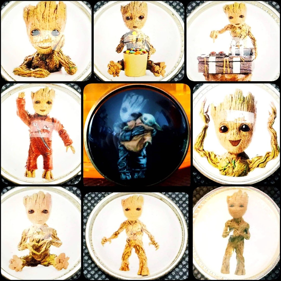 Baby Tree Man Glass 5D Diamond Painting Cover Minders / Needle Minders ...