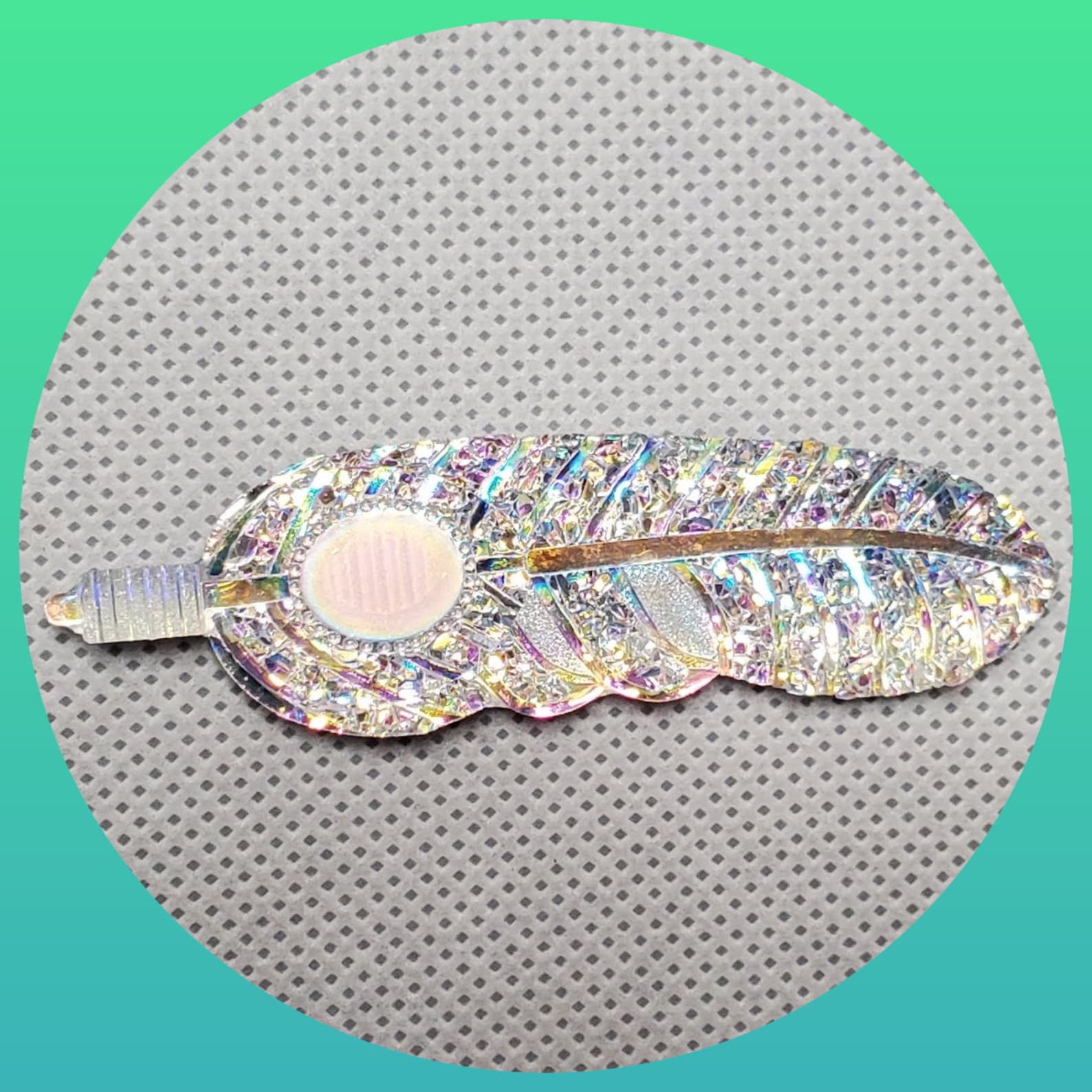 Sparkle Feather With Multiple Choices of Stone Colors - Plastic 5D ...