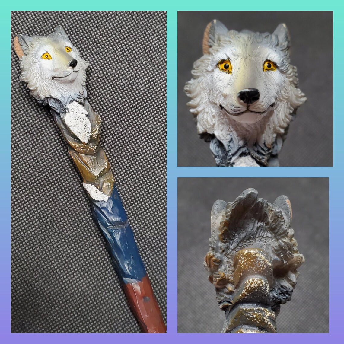 Premium Resin Wolf 5D Diamond Painting Drill Pen or Ink Pen - Etsy