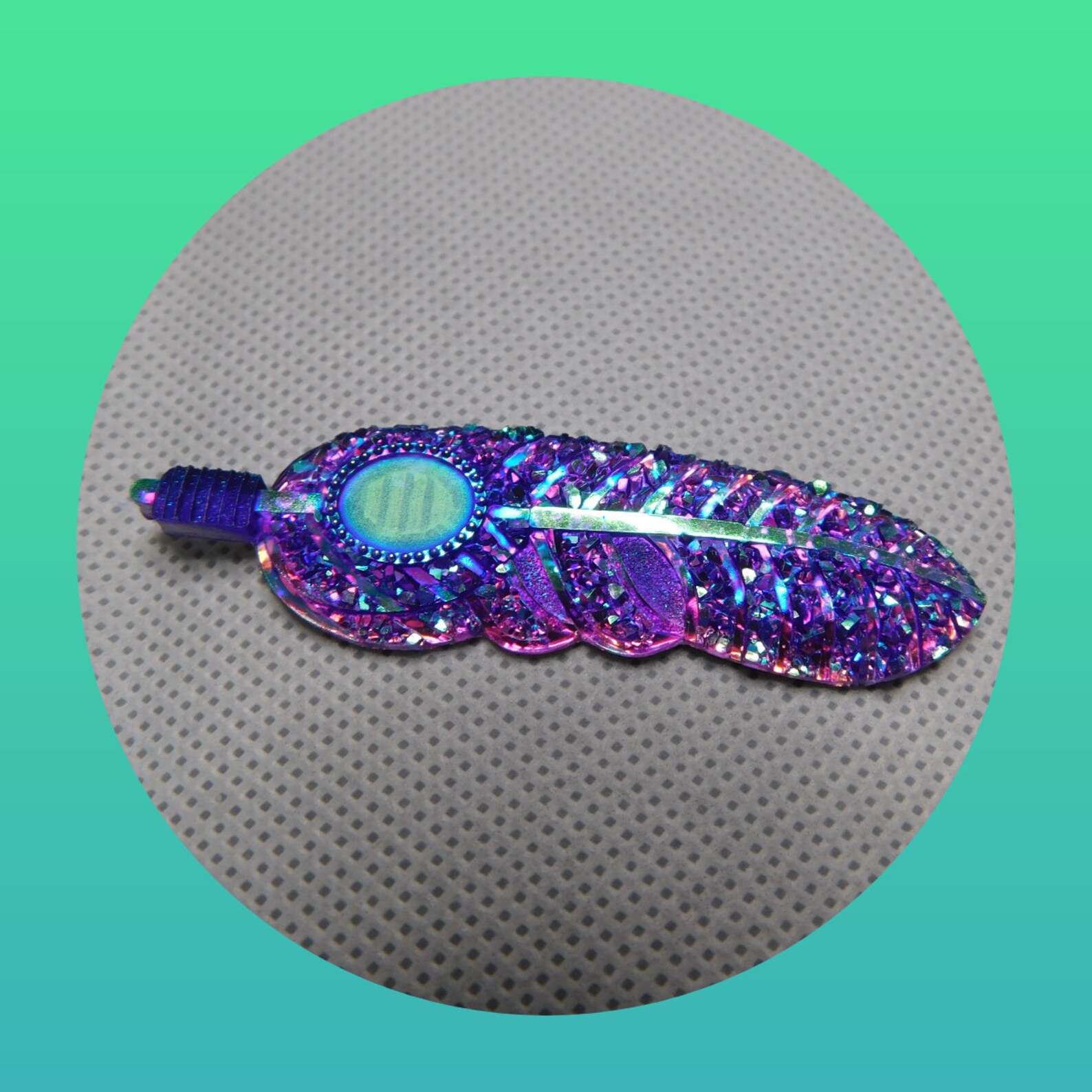Sparkle Feather With Multiple Choices of Stone Colors - Plastic 5D ...