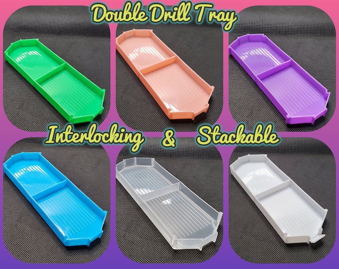 Double Stackable and Interlocking Drill Trays With Snap Spout - Etsy