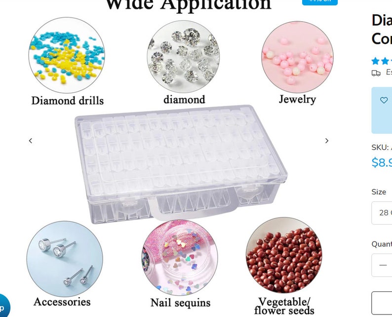 64 Tik Tic Shaped Storage Containers With Case - With or Without ...