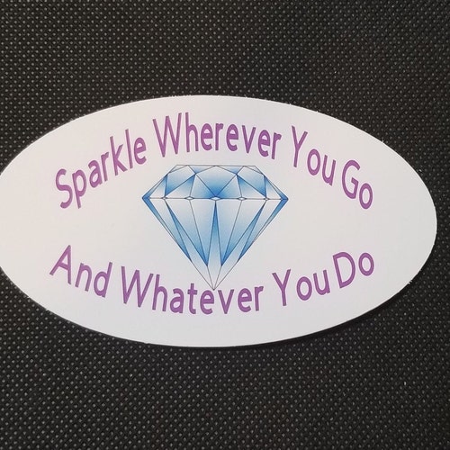 Diamond Decal Diamond Sticker Diamond Bling Decal Car | Etsy