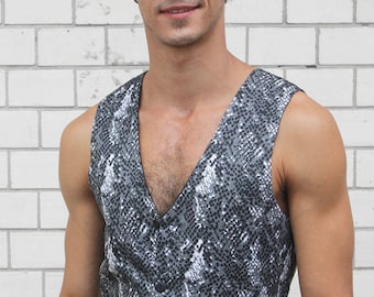 Snake Vest Men - Etsy