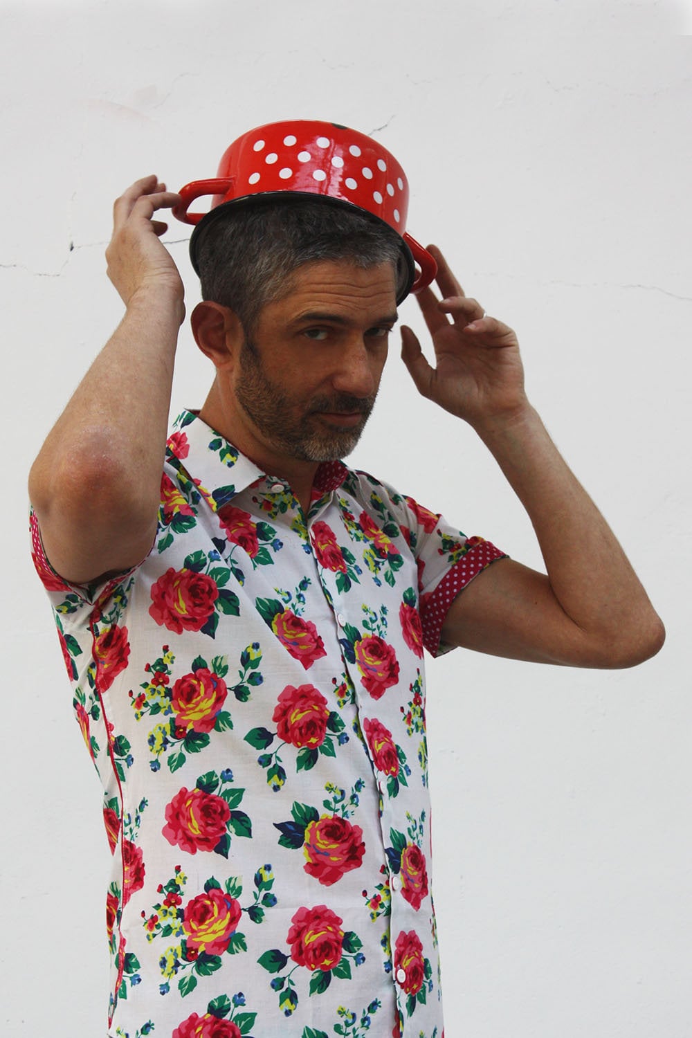 Mens Pink Short Sleeve Shirt - Roses - BAÏSAP - L Size - Etsy