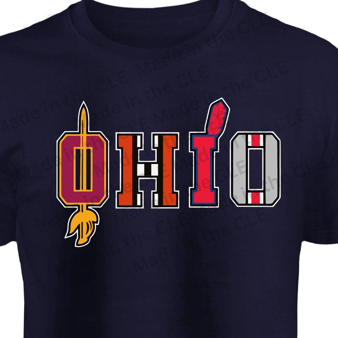 OHIO Sports Teams T-shirt With Indians - Etsy