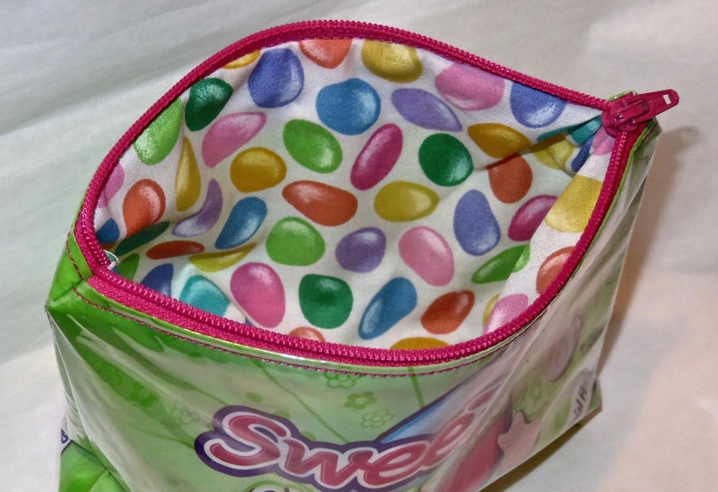 Sweet Tarts Easter Candy Wrapper Up-cycled Zippered Bag/pouch - Etsy