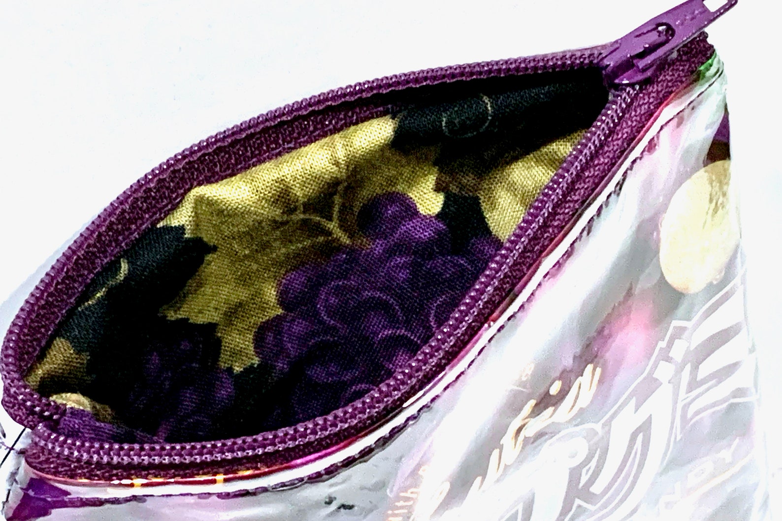 Grape Gummy Candy Wrapper Up-cycled Zippered Bag/pouch From | Etsy