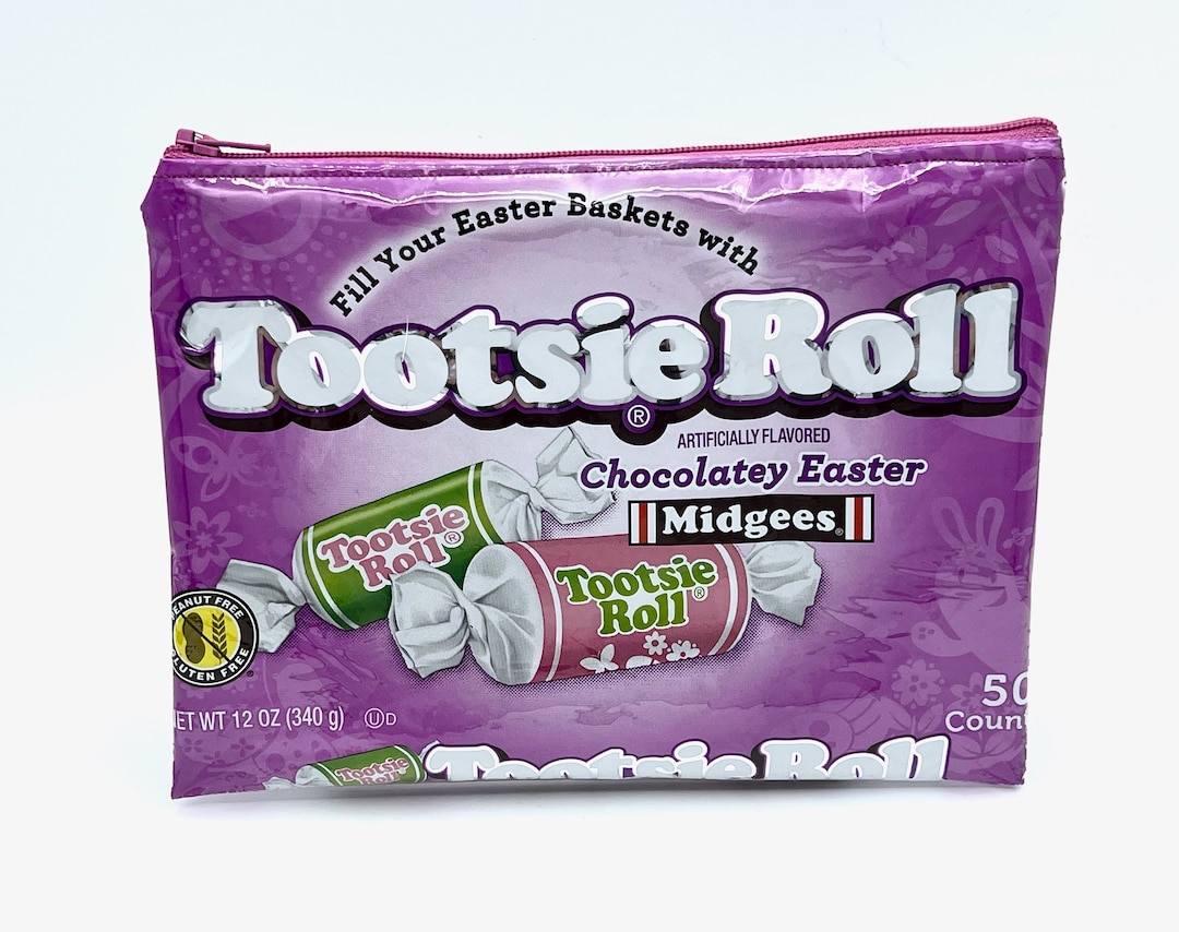 Tootsie Roll Easter Candy Wrapper Up-cycled Zippered Bag/pouch - Etsy