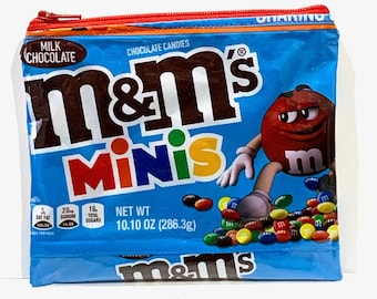 NEW M&ms Caramel Candy Wrapper Up-cycled Zippered Bag/pouch | Etsy