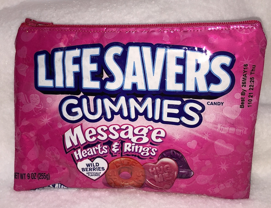 Life Savers Gummies Candy Wrapper Up-cycled Zippered Bag/pouch - Etsy