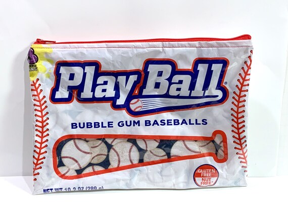 Play Ball Bubble Gum Baseballs Wrapper Up-cycled Zippered | Etsy