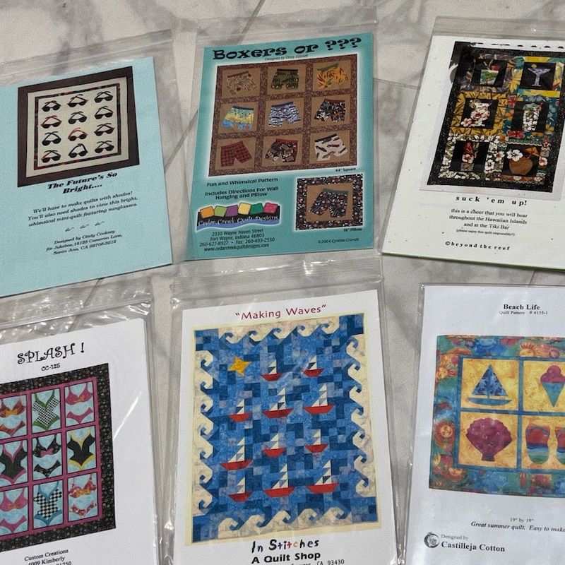 Beach Quilt Pattern - Etsy