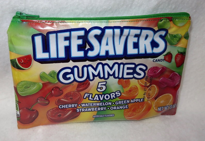 Life Savers Gummies Candy Wrapper Up-cycled Zippered Bag/pouch | Etsy